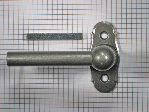 Raamkruk L, ijzer blank | Online Deurbeslagshop