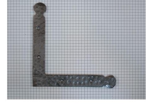 Hoekijzer gesmeed, ijzer blank gelakt | Online Deurbeslagshop