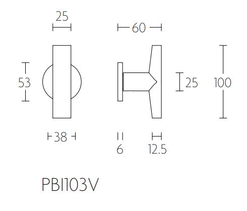 Vaste (Kast)Knop PIET BOON INC PBI103V/53 PVD licht brons | Online ...