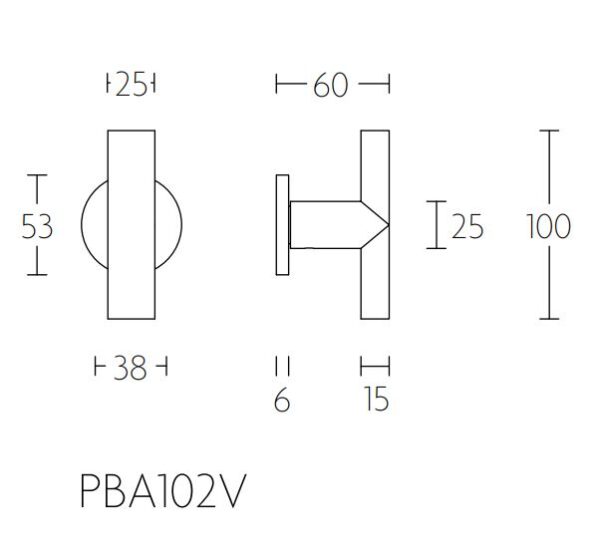 Vaste (Kast)Knop PIET BOON ARC PBA102V/53 PVD licht brons | Online ...