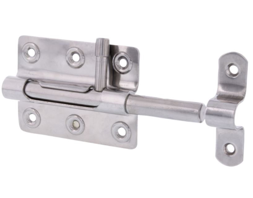 Starx deurgrendel met ronde schoot en sluitlus 80 mm rvs | Online ...