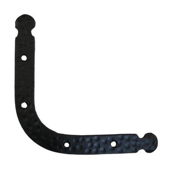 Hoekijzer rond, gesmeed, ijzer zwart | Online Deurbeslagshop