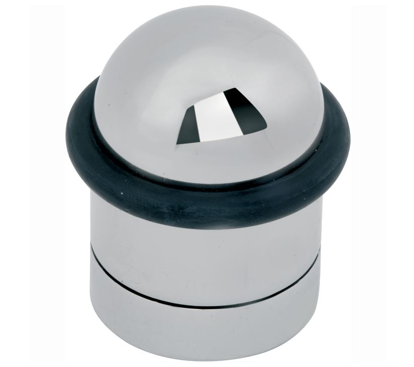 Deurstopper rond Ø32mm glans nikkel | Online Deurbeslagshop