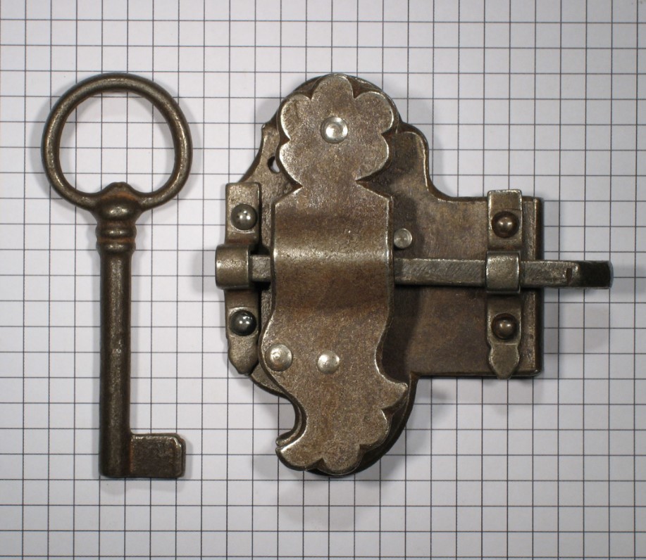 Kastslot ijzer geroest 45 mm rechts | Online Deurbeslagshop