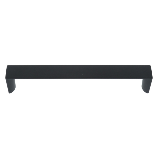 Greep Recht mat zwart 160 mm zamak | Online Deurbeslagshop