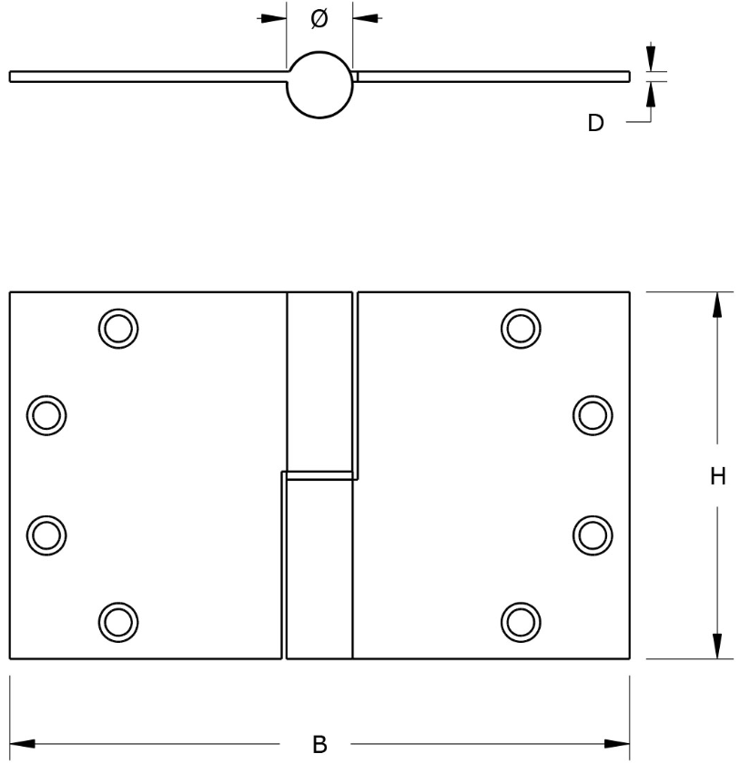 DX SKG3 Kogelstift paumelle rechte hoek 89x150 mm links staal verzinkt ...