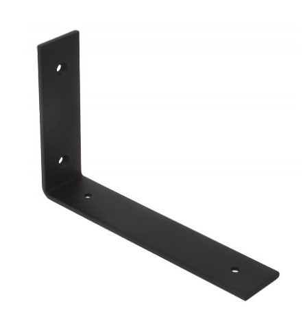 Plankdrager LOFT 200x130 mm mat zwart | Online Deurbeslagshop