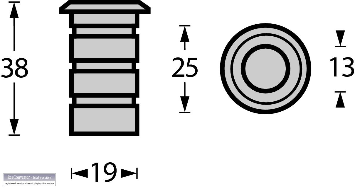 Intersteel SLUITPOT tbv KANTSCHUIVEN rvs | Online Deurbeslagshop