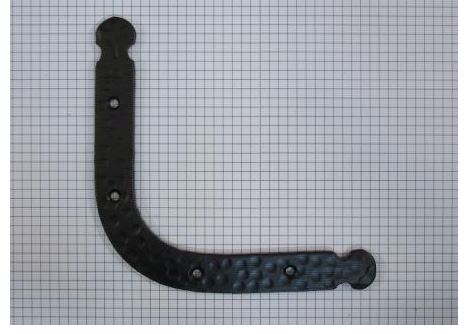 Hoekijzer rond, gesmeed, ijzer zwart | Online Deurbeslagshop