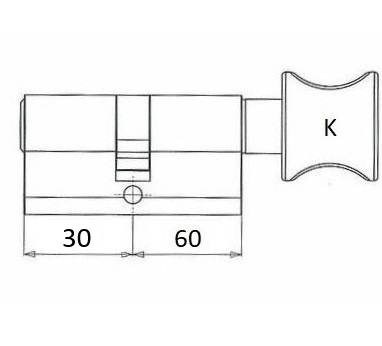Knopcilinder K60/30 Iseo F9 met certificaat SKG3 | Online Deurbeslagshop