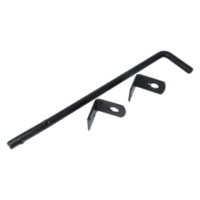 Grondgrendel Ø16 mm 400x80 mm zwart | Online Deurbeslagshop
