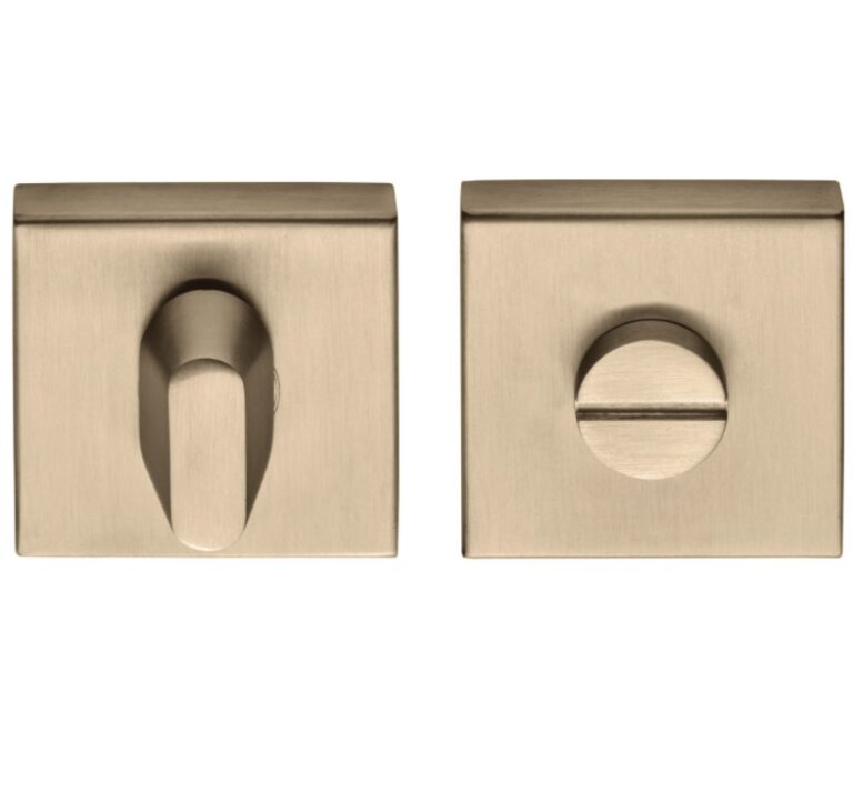 WC-sluiting vierkant blind 53x53x10 mm mat rvs | Online Deurbeslagshop